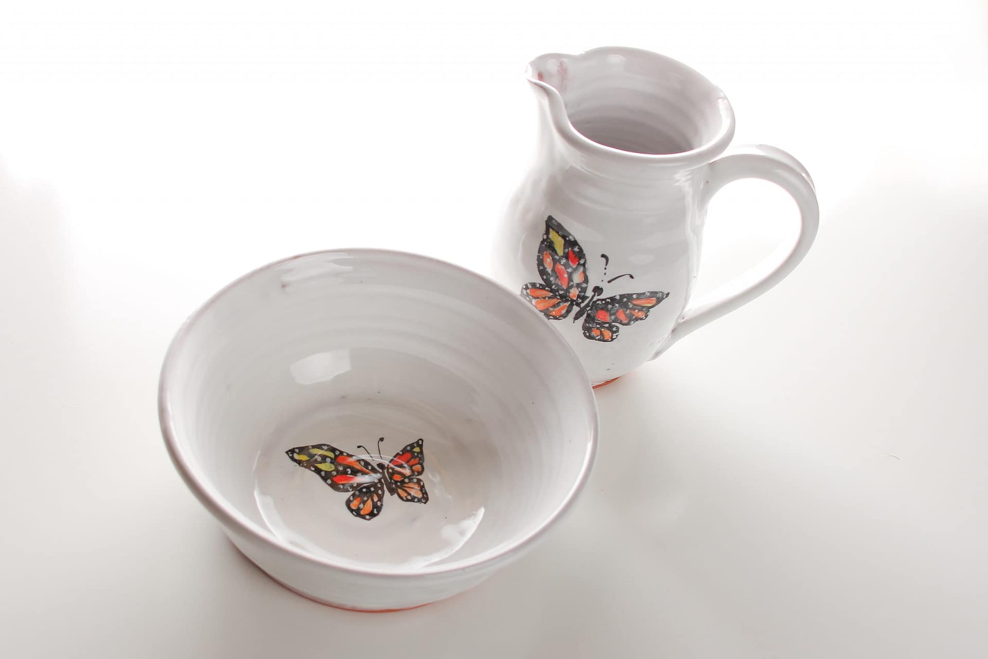 Baptismal Bowl and Pitcher – Butterfly – Spirit Of Creation